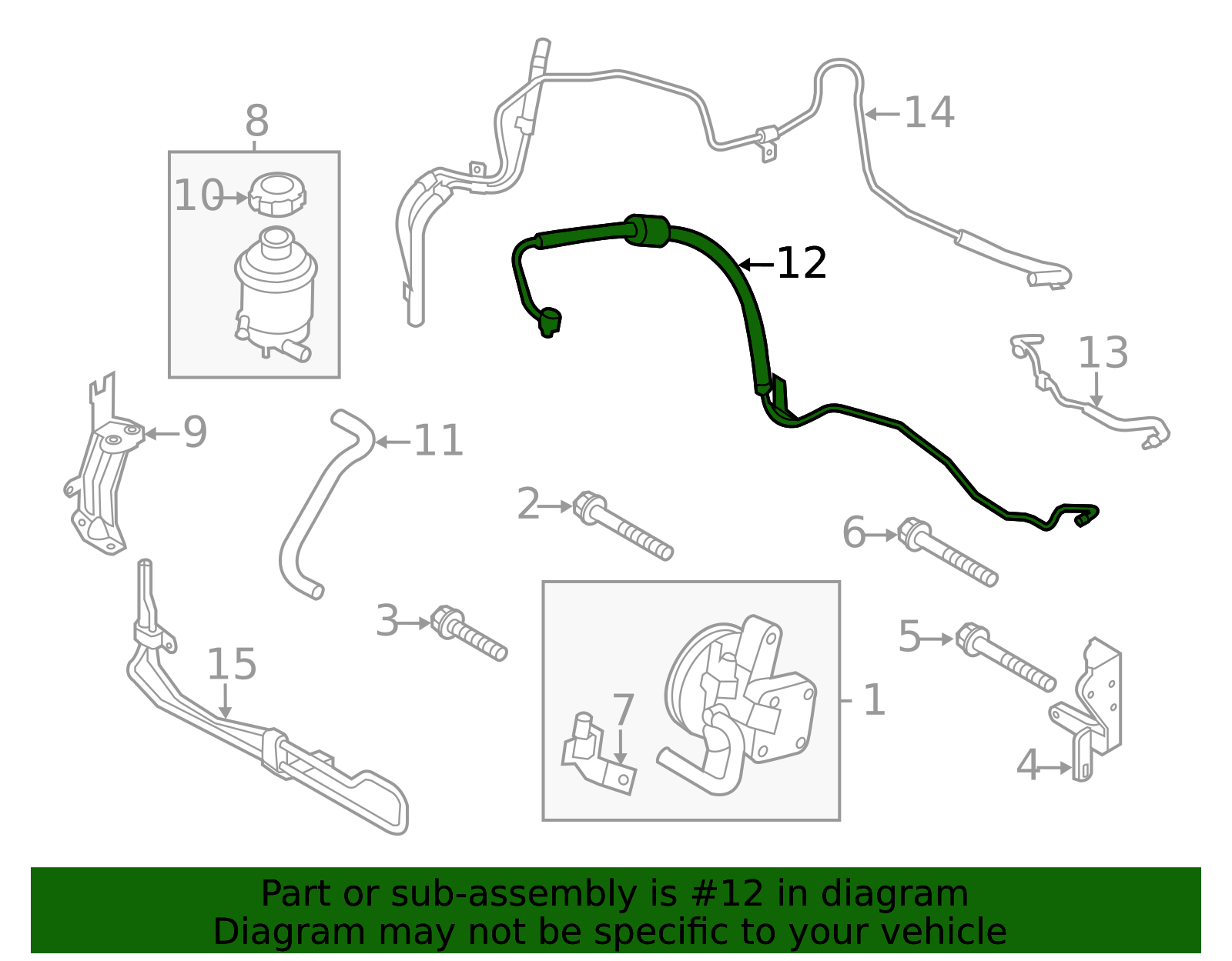 57510-2K500 - Pressure Hose 2010-2011 Kia Soul | Kia.Parts Store