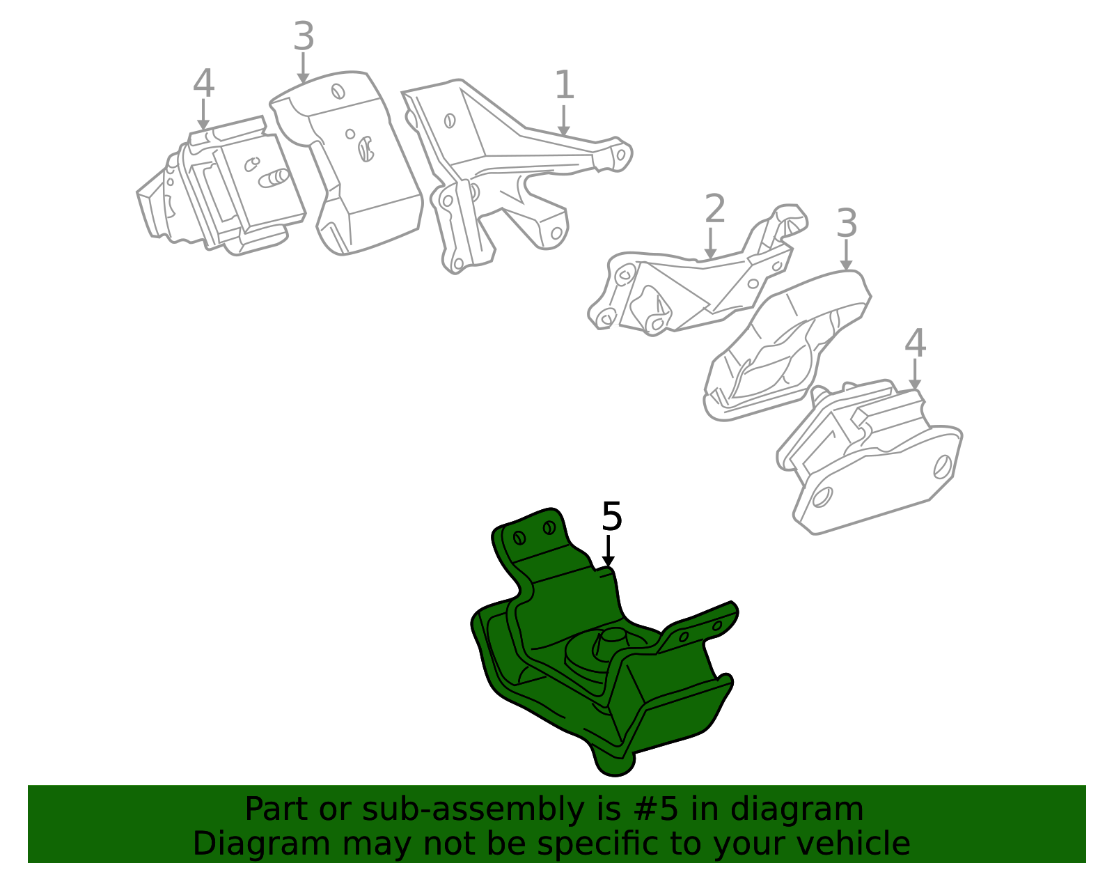 2005-2007 Toyota Sequoia Trans Mount 12371-0F040 | Bam Wholesale Parts