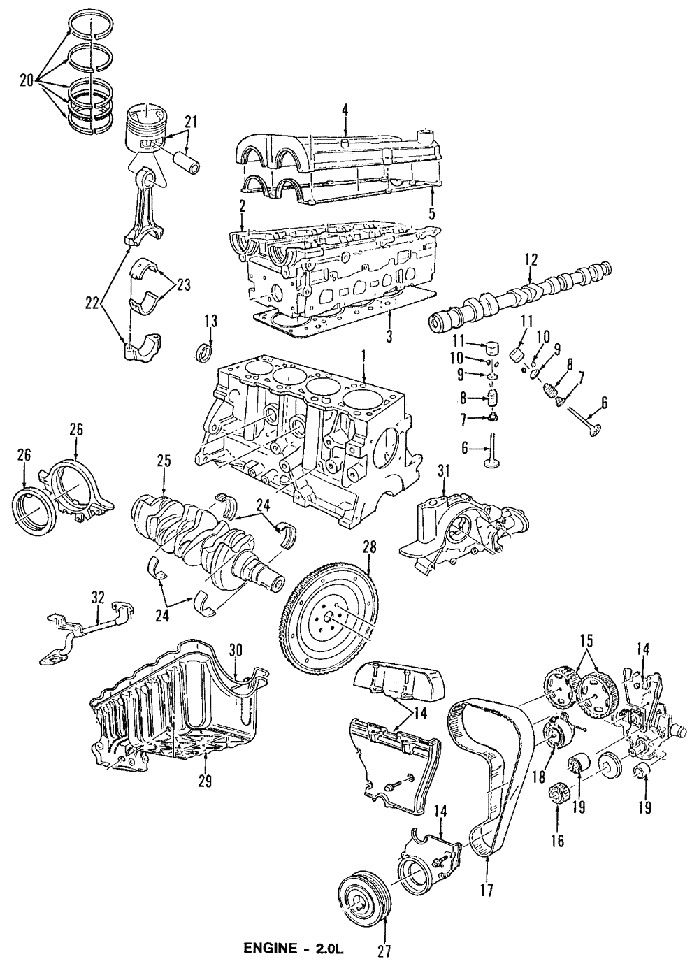 1995-2004 Ford Valve Keeper F5RZ-6518-A | TascaParts.com