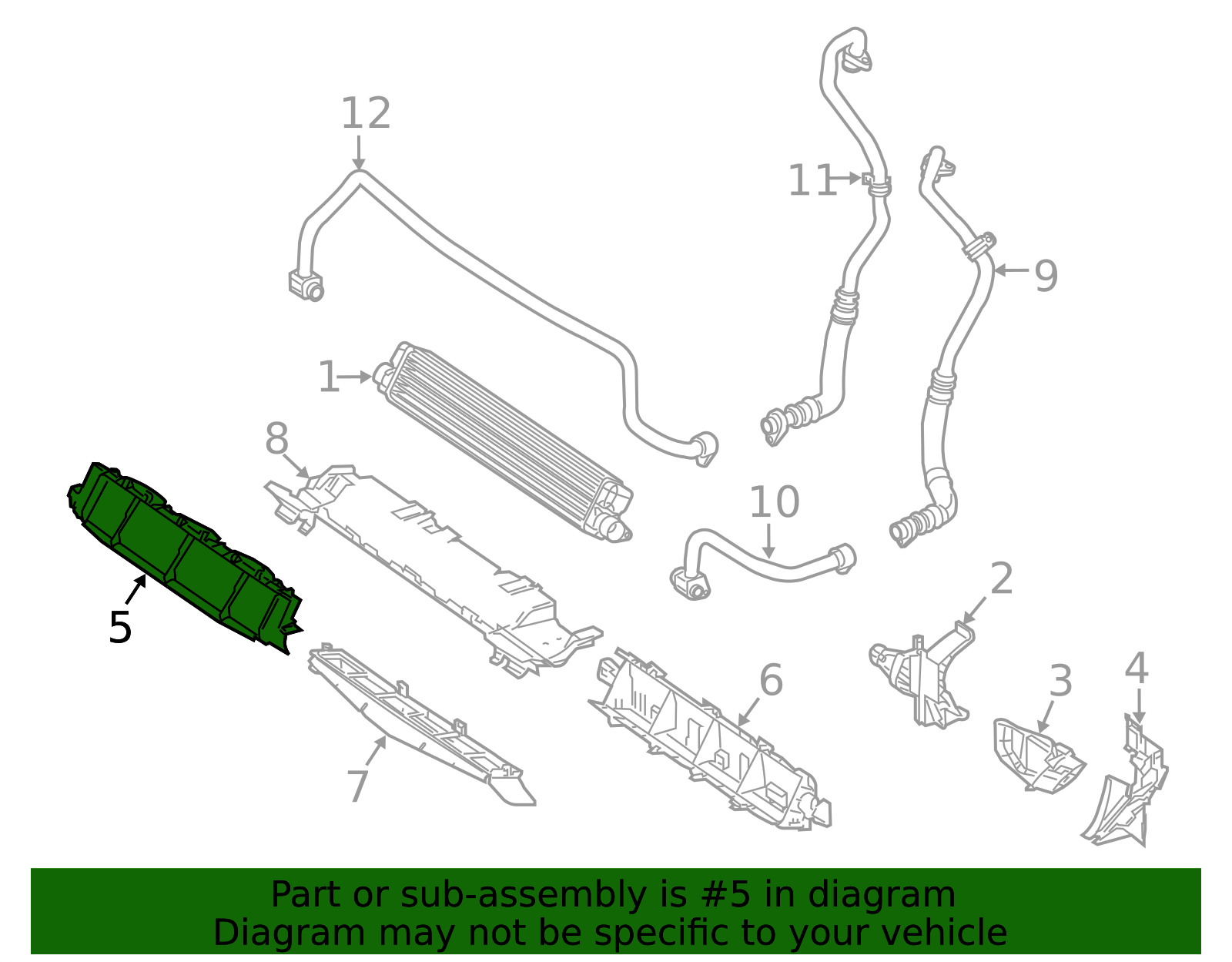 218-505-19-30 - Front Duct 2012-2020 Mercedes-Benz | Mercedes-Benz ...