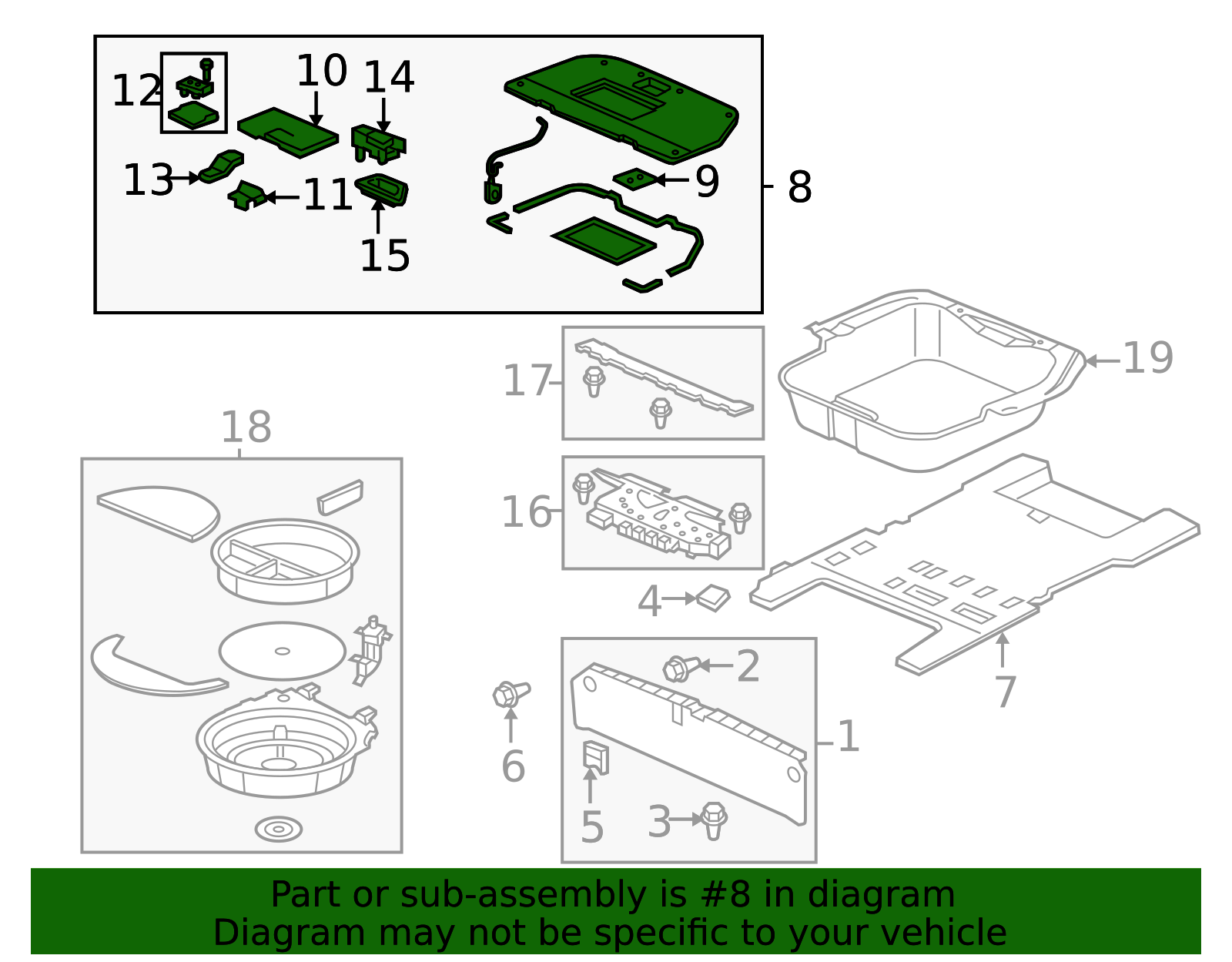 84520-SHJ-A71ZD - High-Quality Floor Storage Compartment Lid for 2009 ...