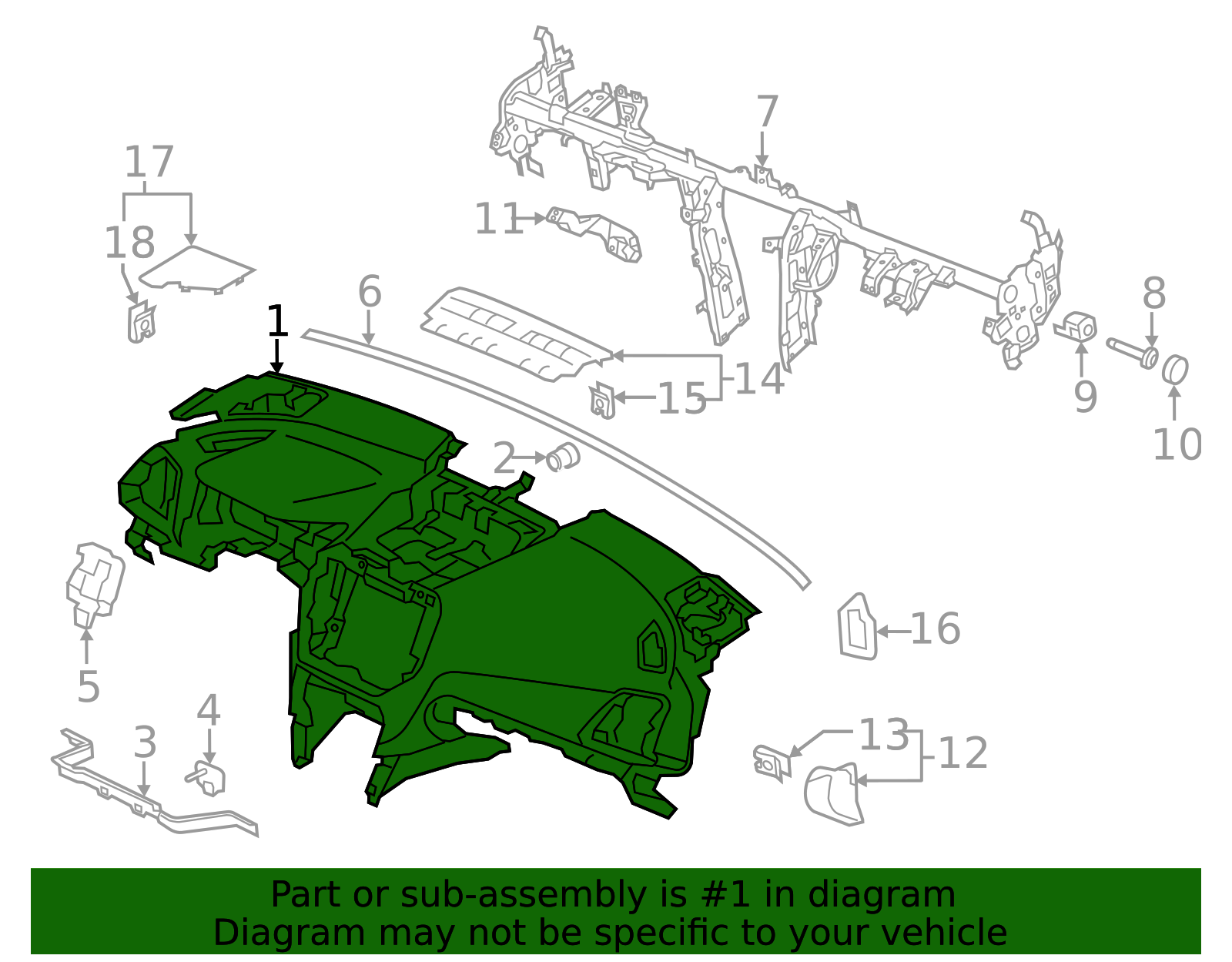 2019-2024 Subaru Forester Instrument Panel 66049SJ100 | Subaru Parts Store