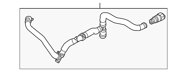 G1FZ-18472-D - HVAC Heater Hose 2016-2018 Ford Focus | Big 3 Auto Parts