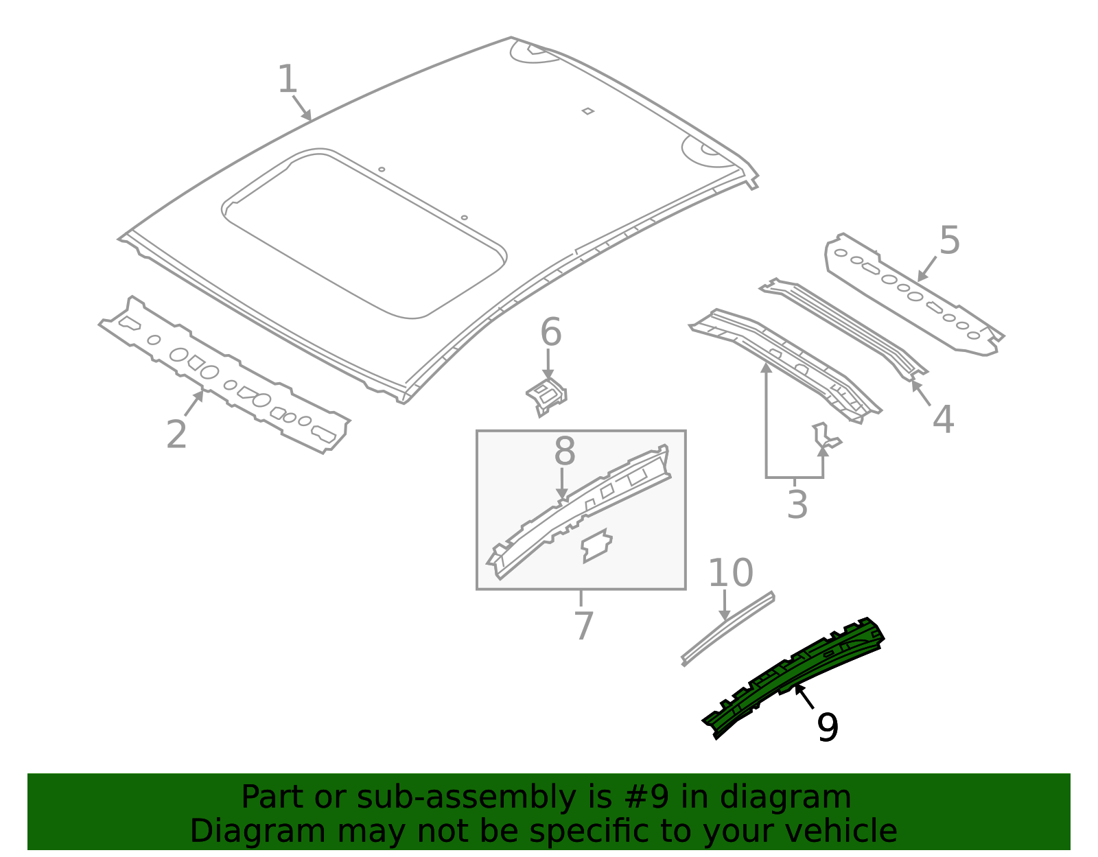 B45C-71-252 - High-Quality Rail Reinforced for 2014-2018 Mazda 3 ...