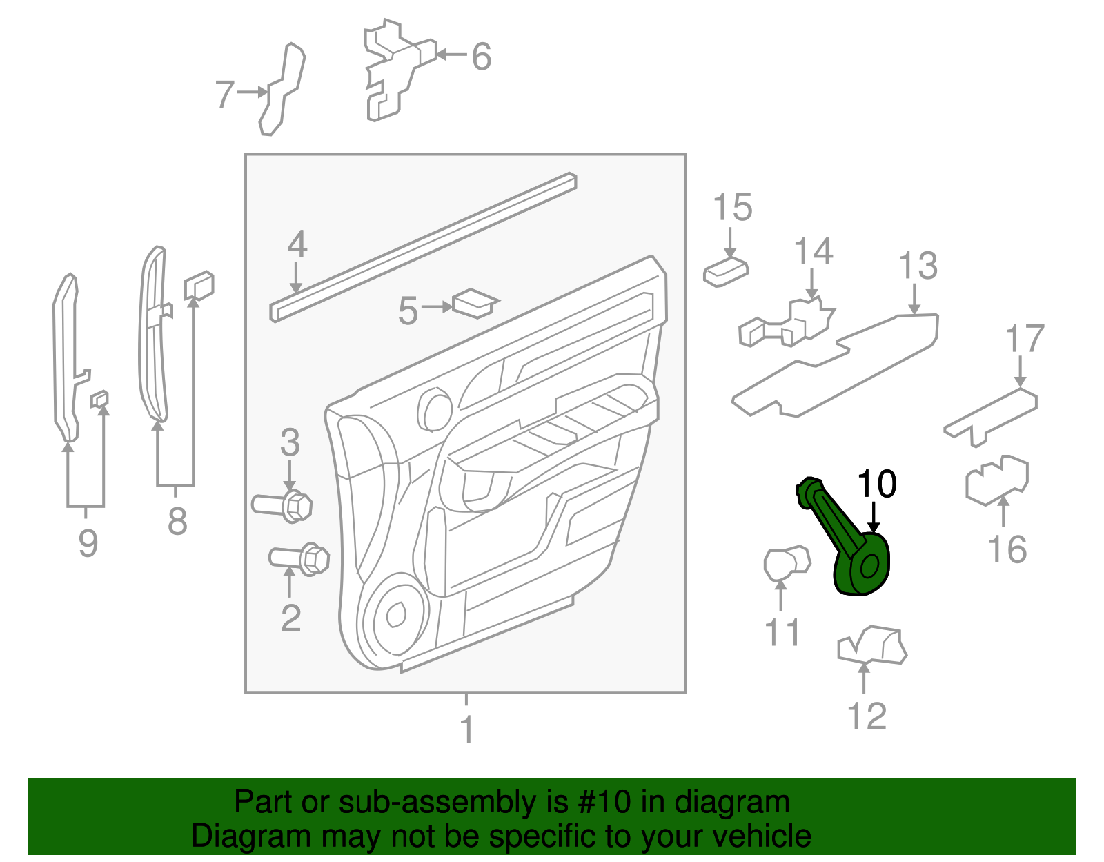 83556-SYE-A11ZA - Grip Handle 2010-2011 Honda CR-V | Honda Parts Online
