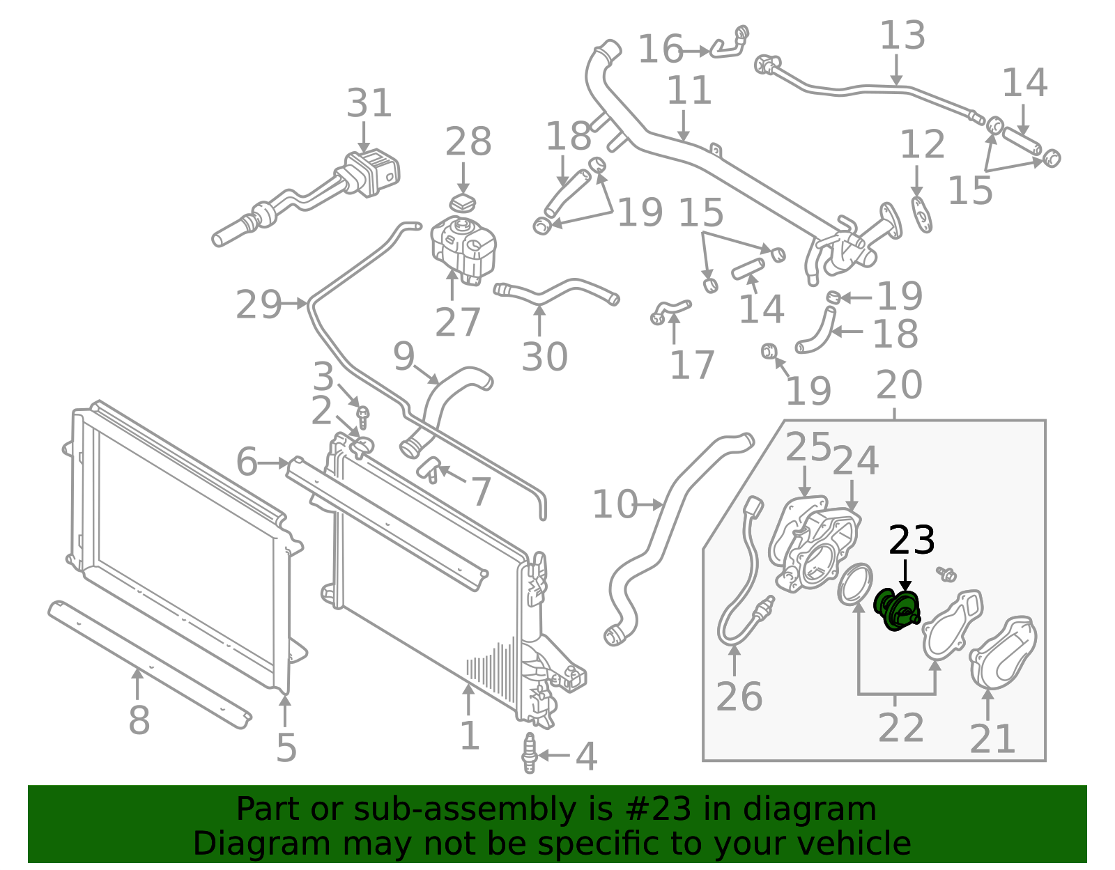 272335 - Thermostat - 1999-2005 Volvo | Volvo OEM Parts Direct
