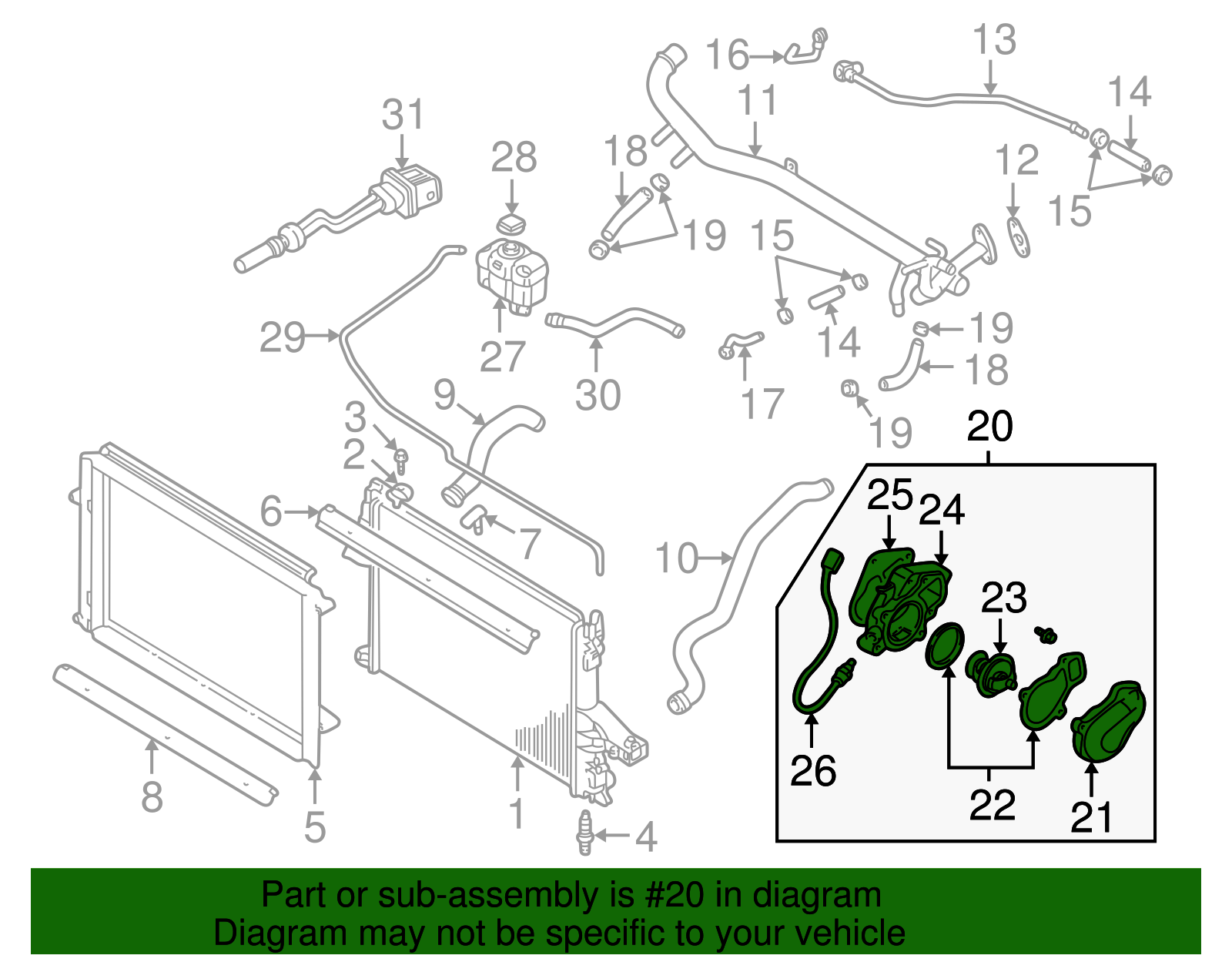 1999-2005 Volvo Thermostat Unit 8636779 | OEM Parts Online