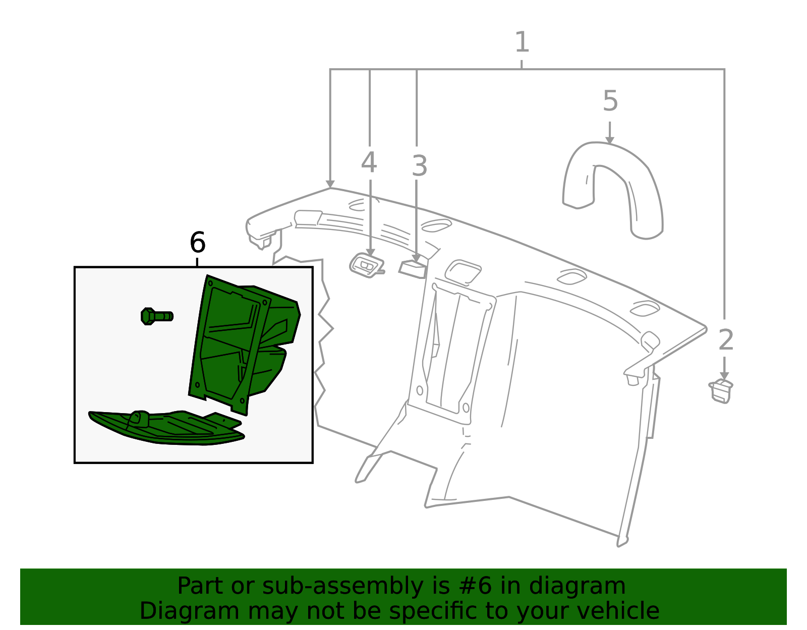 2007-2008 Cadillac XLR Rear Compartment 15847224 | Awesome Parts GM