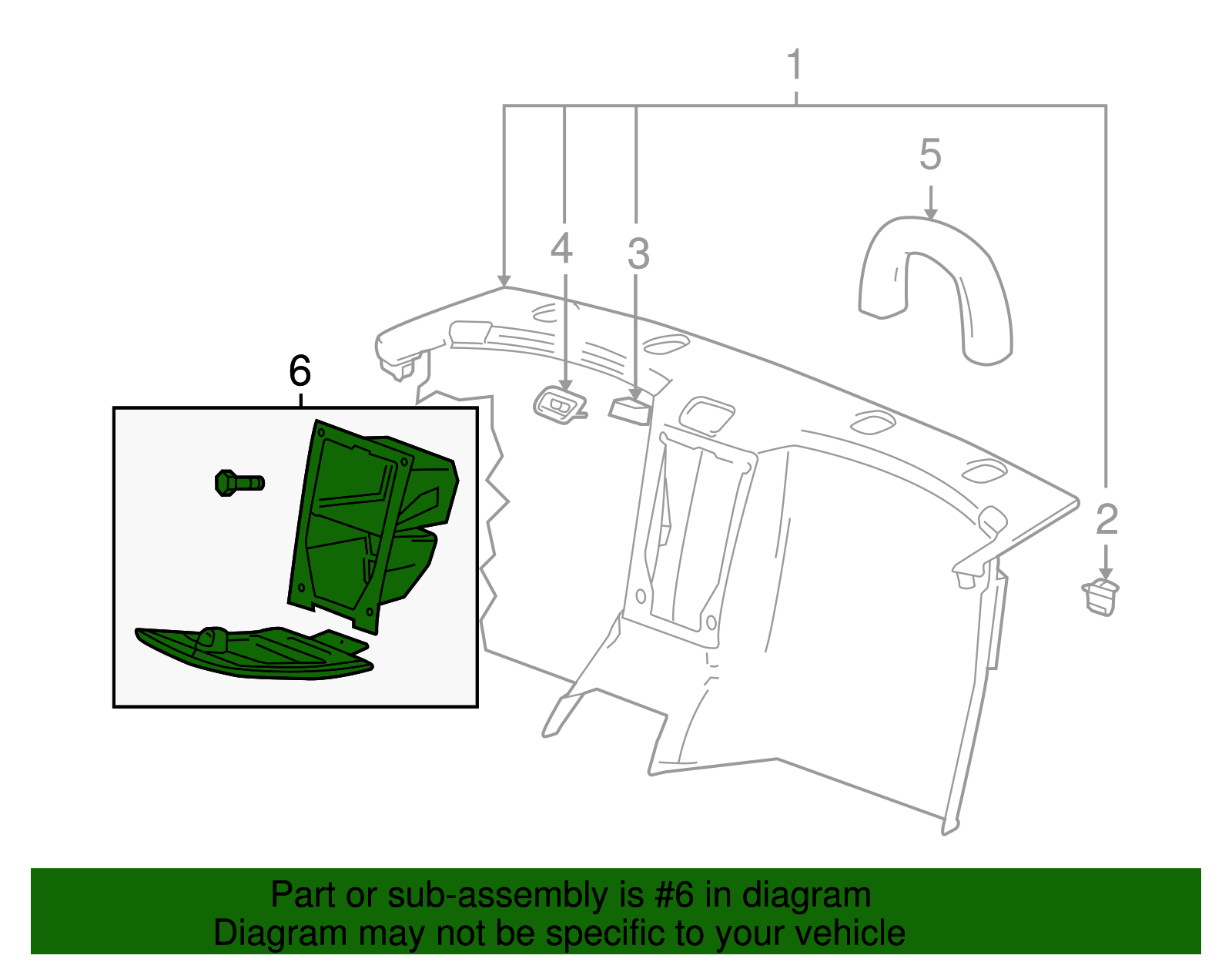 2007-2008 Cadillac XLR Rear Compartment 15847224 | Capital Chevy Parts