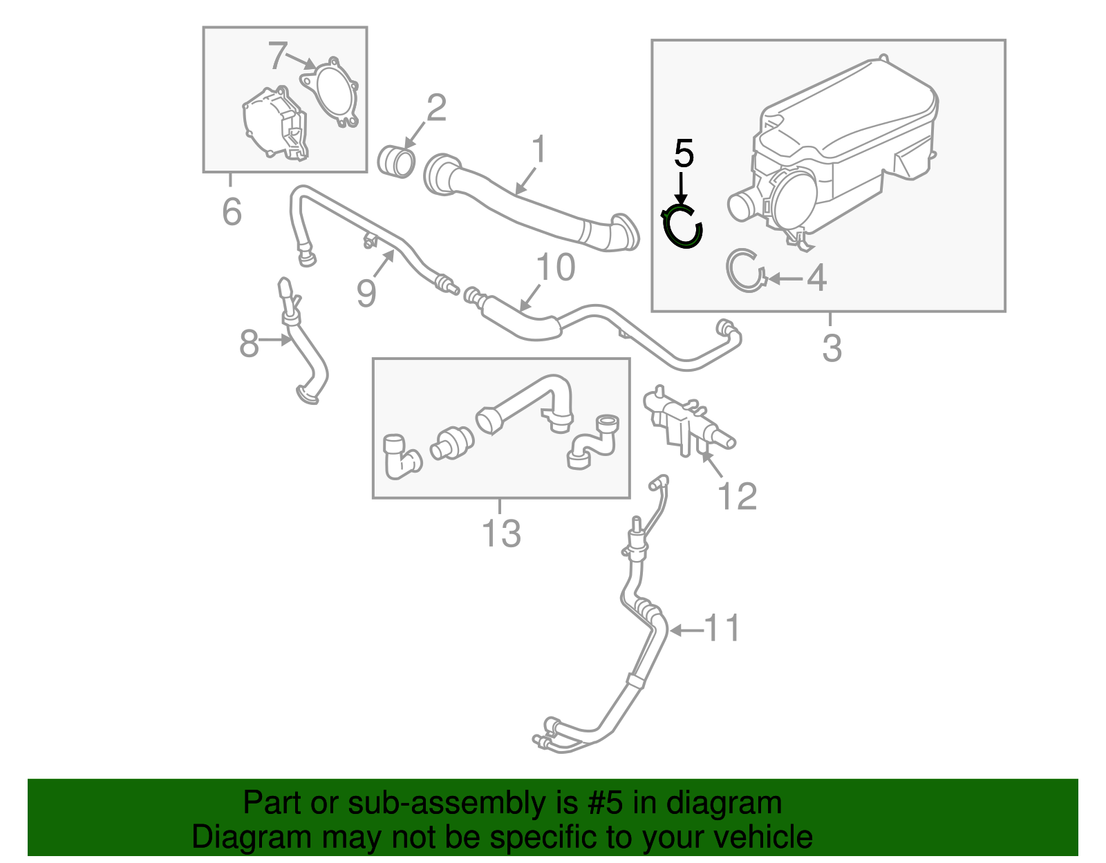 Genuine OEM Ford Part - Vapor Canister Purge Valve Assembly O-Ring BC3Z ...