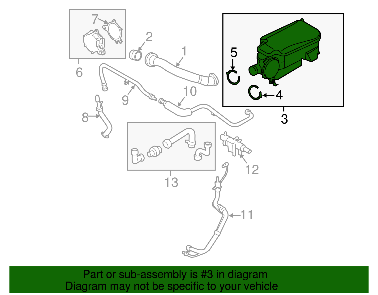 DC3Z-6A785-C - 2011-2016 Ford - Oil/Air Separator | Ford OEM Parts Outlet