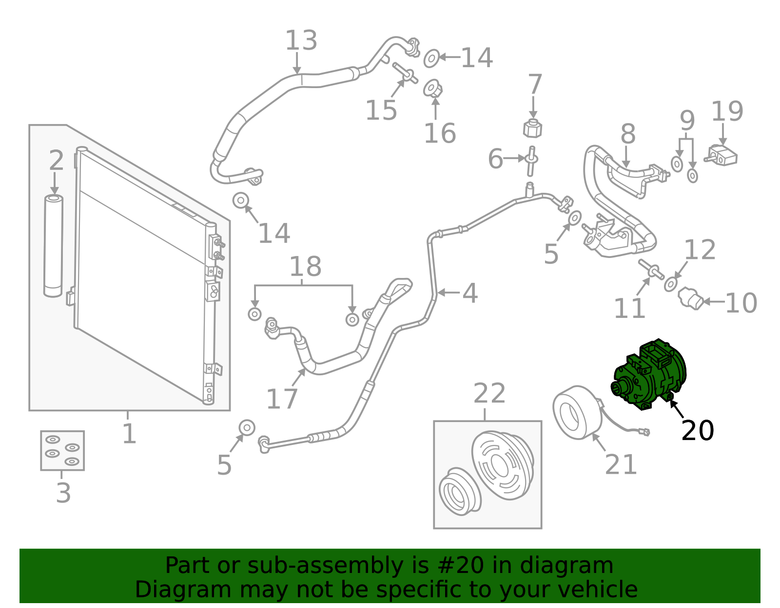 2013-2024 Mopar Compressor Assembly 68158259AH | Mopar Parts Canada