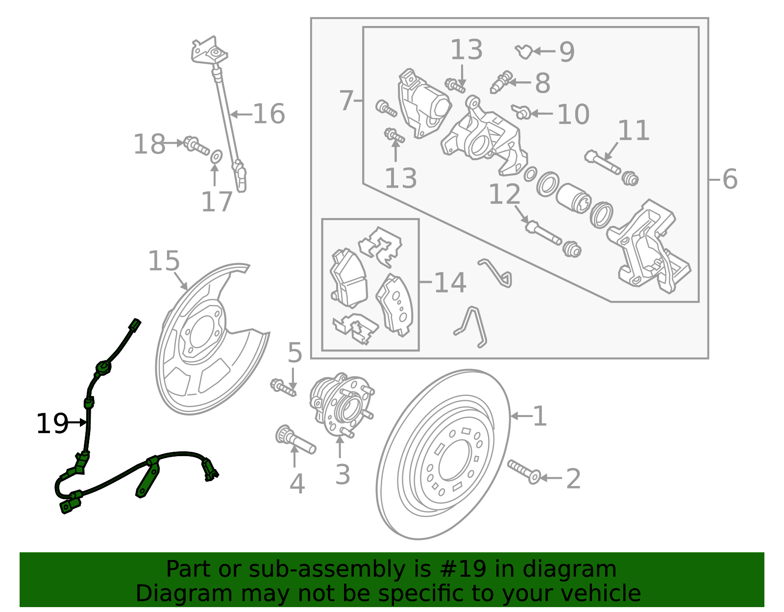 2016-2021 Hyundai Tucson Rear Speed Sensor 95680-D3210 | OEM Parts Online