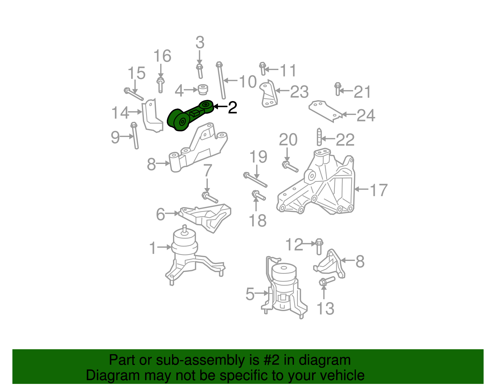 12363-0P141 - Strut Rod - 2007-2018 Lexus ES350 | My L Parts