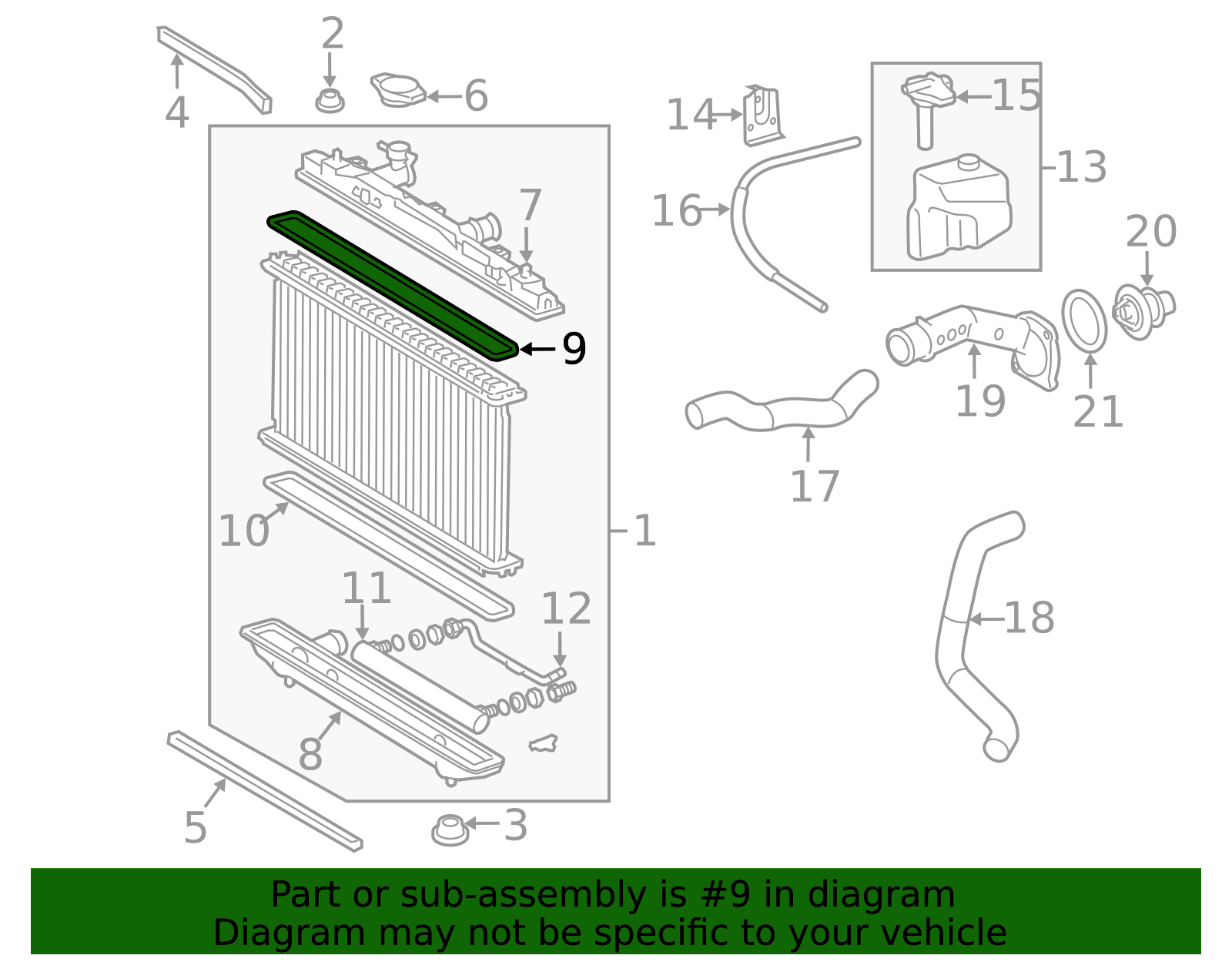 16462-AD010 - Radiator Inlet Tank Seal Norm Reeves Toyota Dallas Parts