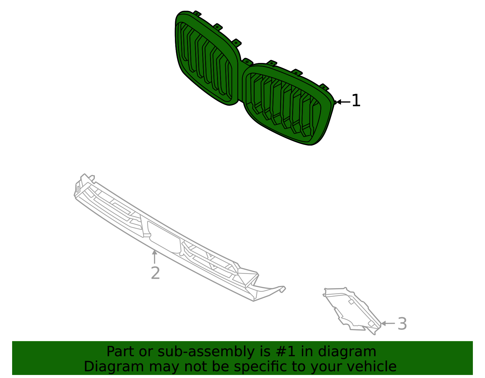 51-13-5-A20-762 - 2022-2024 BMW X4 - Upper Grille | BMWPartsHub