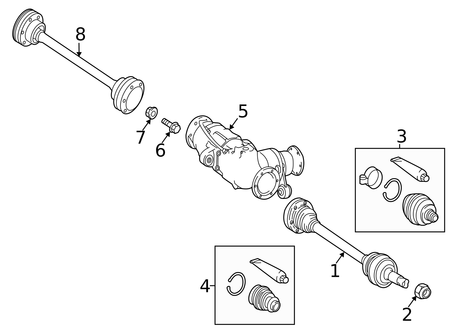 2015-2022 Mercedes-Benz Axle Assembly 9073306002 | MB Parts Center