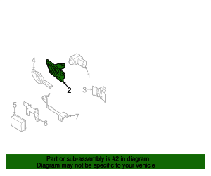 2014-2020 Infiniti Park Sensor Bracket 28452-4GA5B | OEM Parts Online