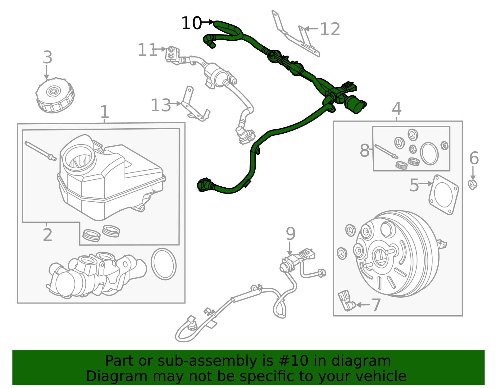 2020-2025 Ford | Vacuum Tube | LX6Z-2420-F | Walls' Ford Parts