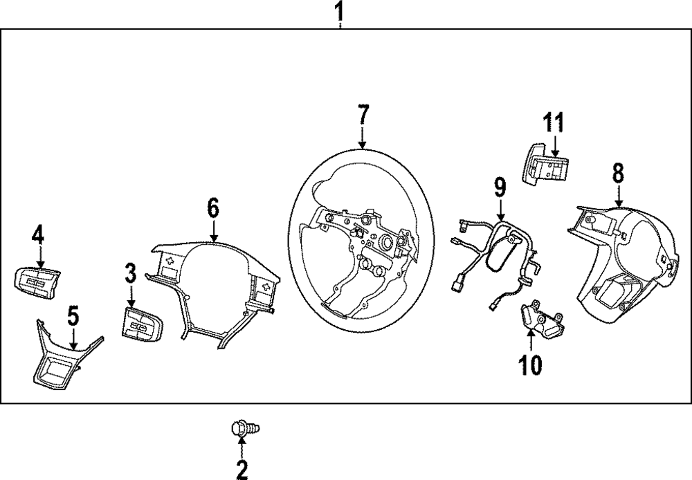 56100-P1BD0HB3 - Strg Wheel Assembly 2023-2025 Kia Sportage | Kia.Parts ...