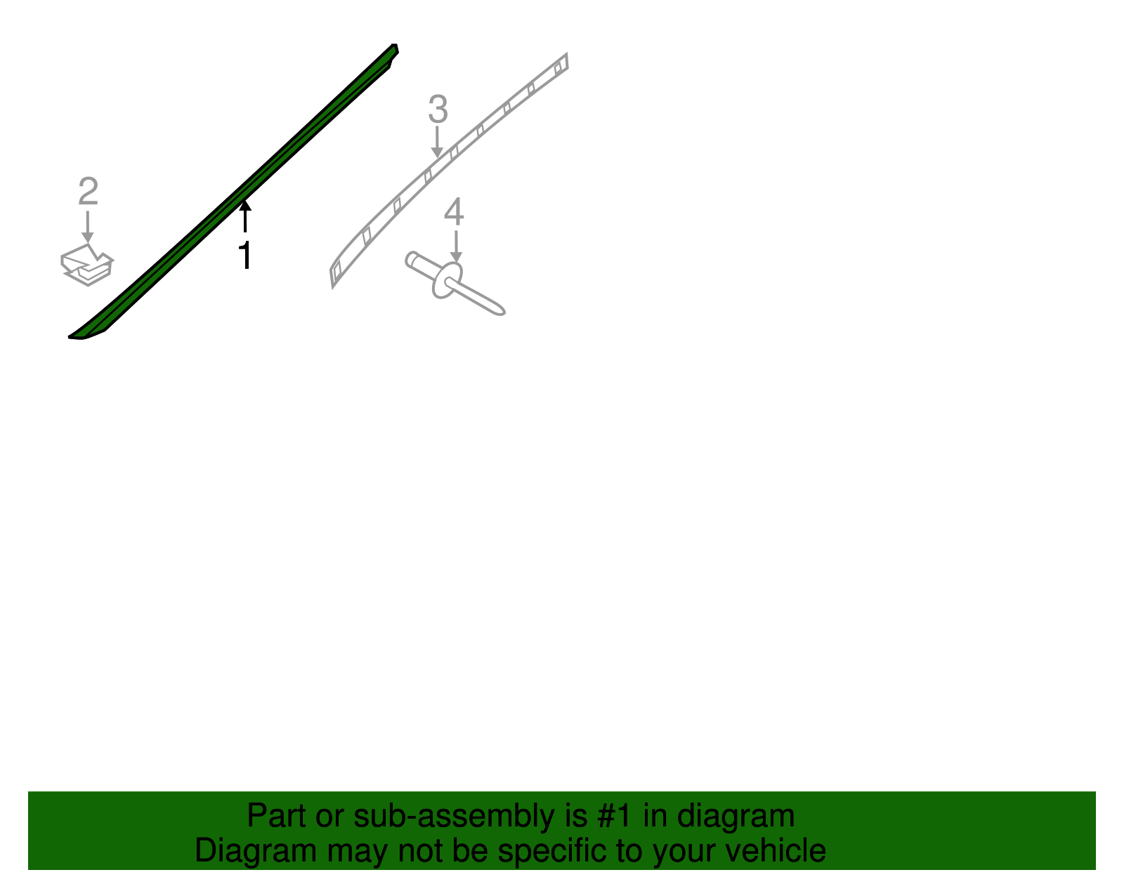 7P6-854-328-A-9B9 - Water Deflector 2011-2017 Volkswagen Touareg ...