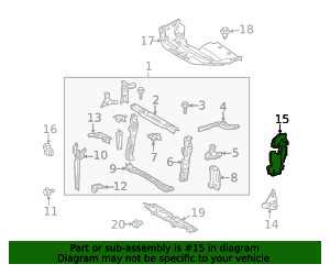 53293-75020 - High-Quality Radiator Support Air Deflector for 2010-2012 ...