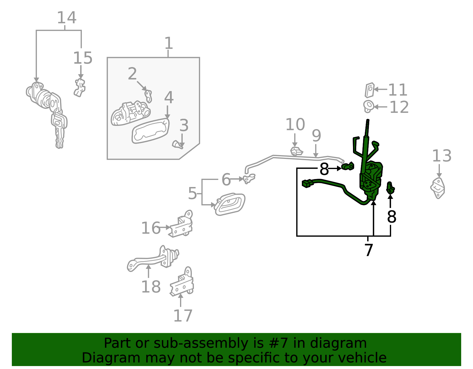 Door Latch - Secure OEM Closure Every Time 69040-02040 | AutoNation Parts