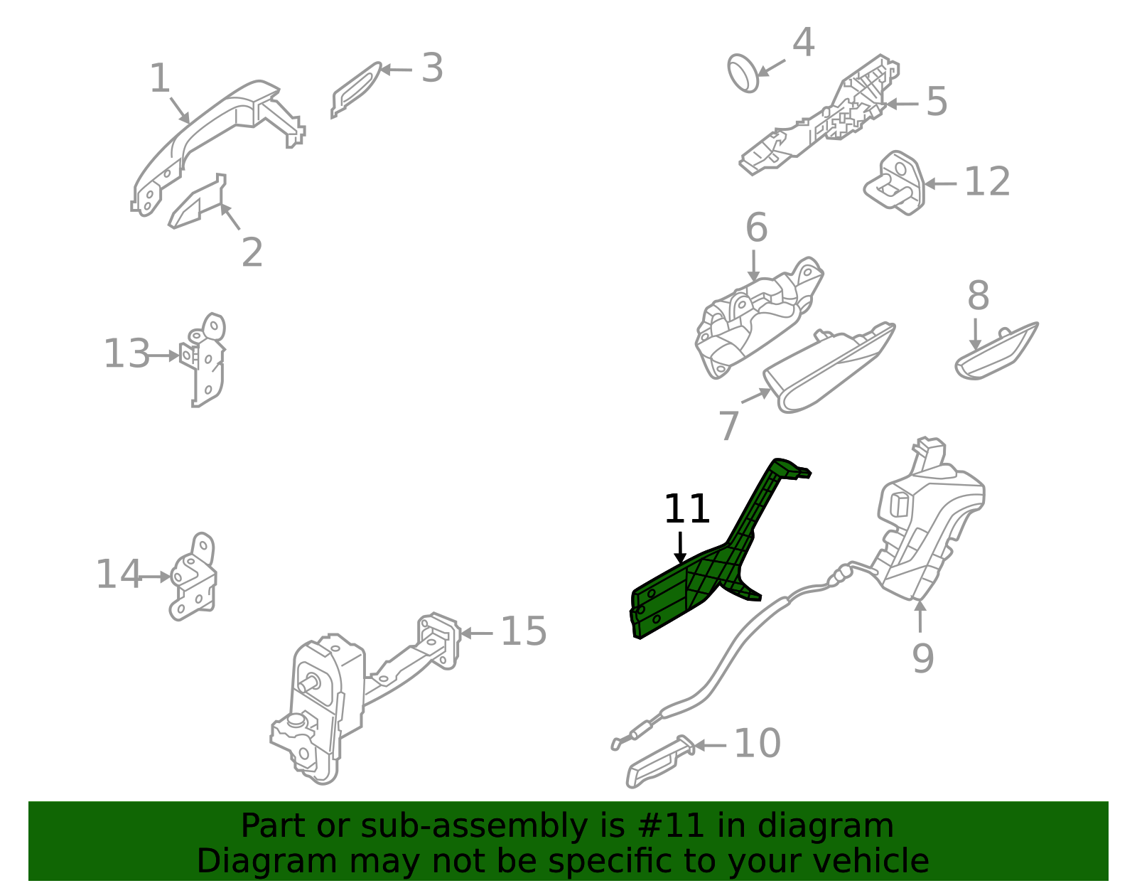 83472-CW000 - High-Quality Door Latch Bracket for 2022-2025 Hyundai ...