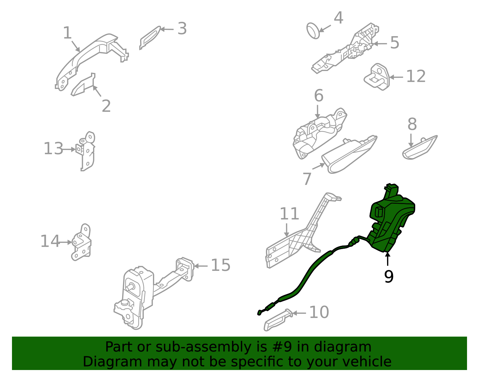 2022-2025 Hyundai Tucson Lock Assembly 81410-CW500 | MotorMotor