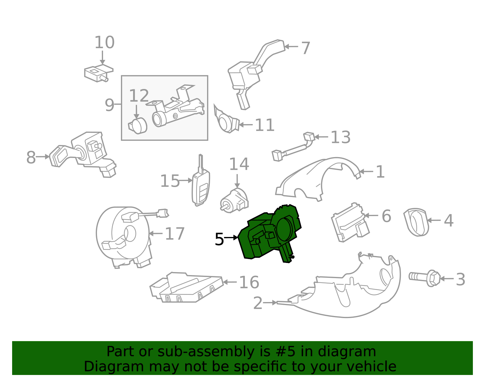 1K0-905-141 - High-Quality Steering Column Switch Housing for 2006-2015 ...
