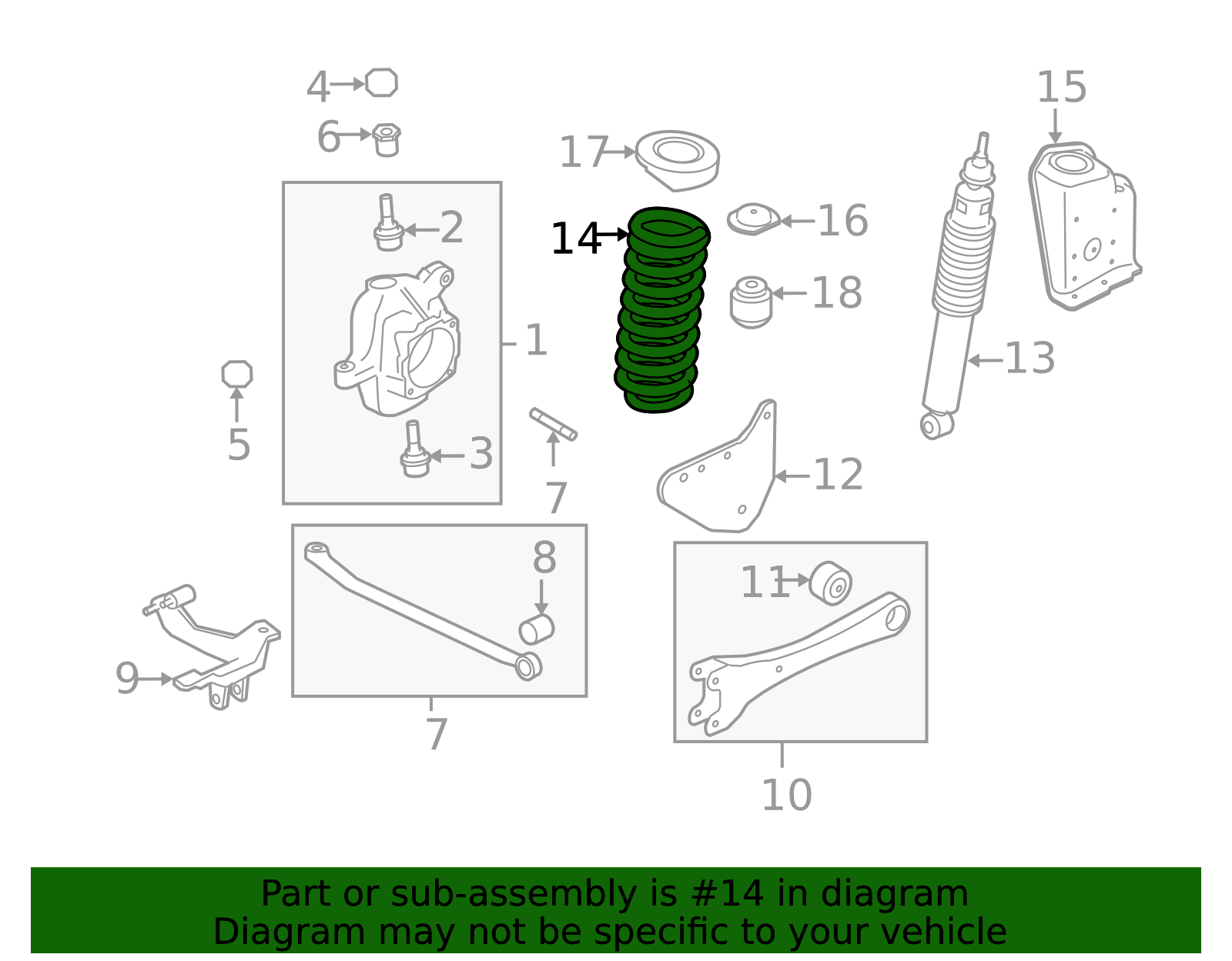 2005-2025 Ford | Coil Spring | 5C3Z-5310-J | Walls' Ford Parts