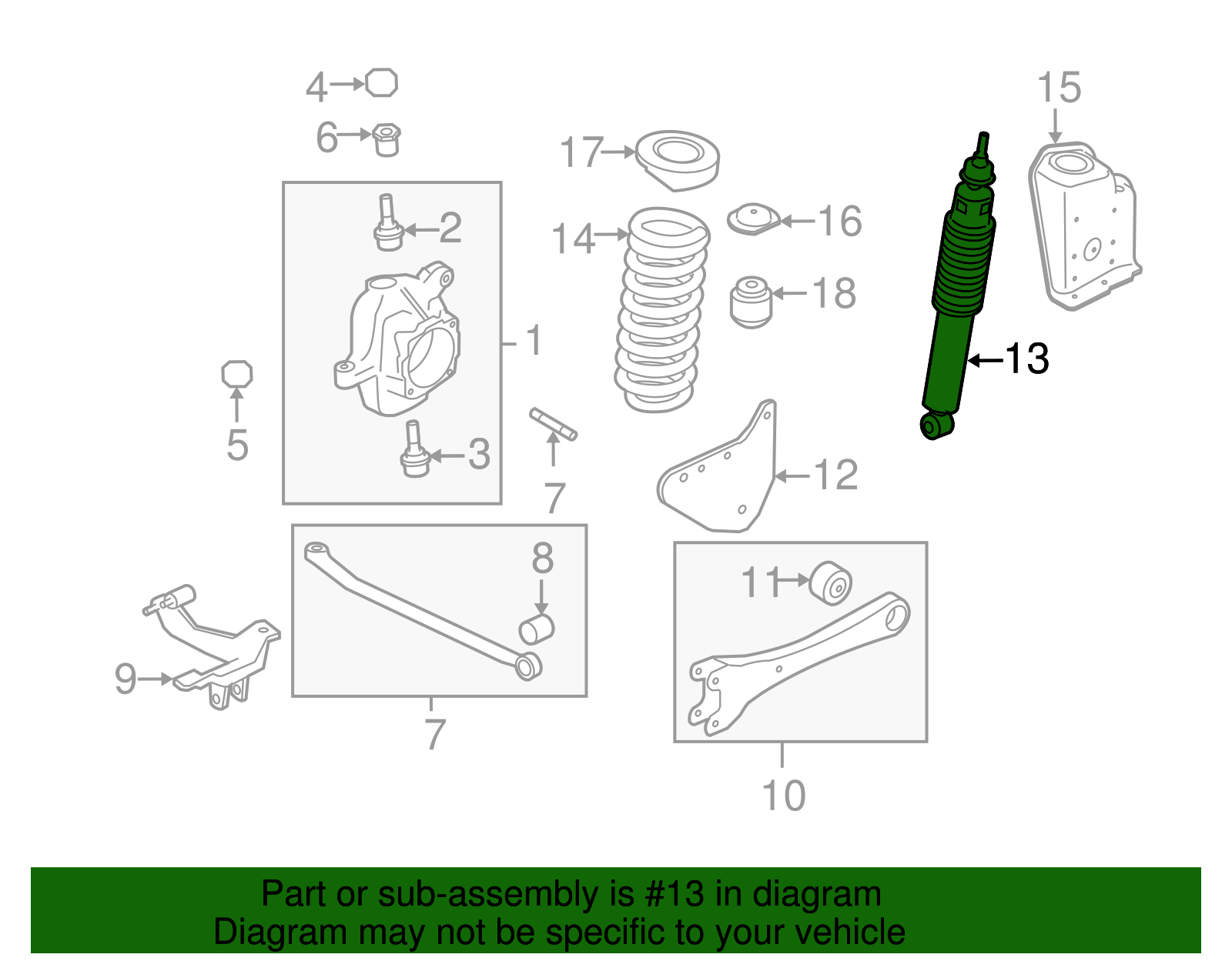 2008-2012 Ford F-350 Super Duty | Shock Absorber Assembly | ASH-12184 ...