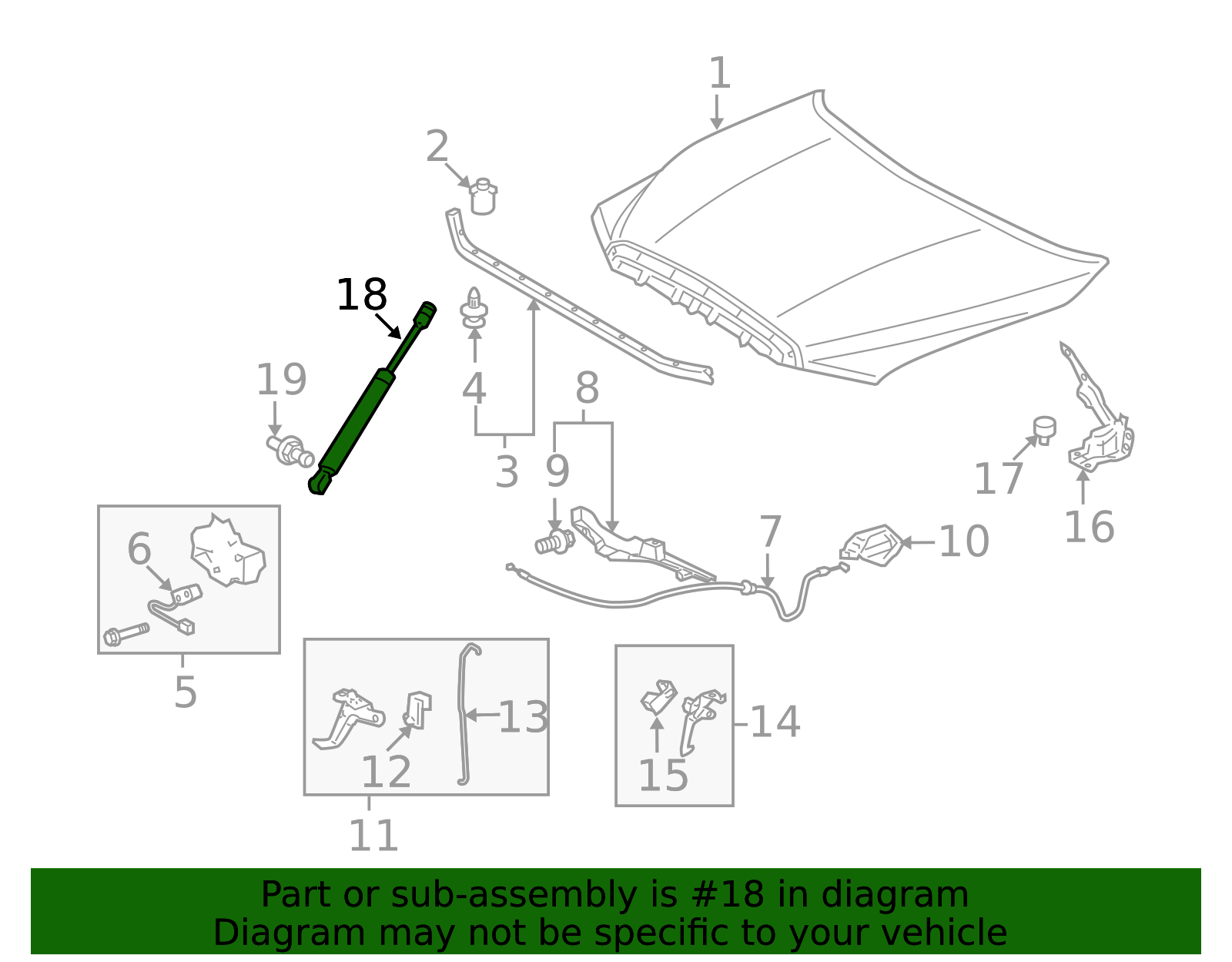 2007-2018 Toyota 2007-2018 Toyota - Lift Cylinder 53440-0C021 | Sparks ...