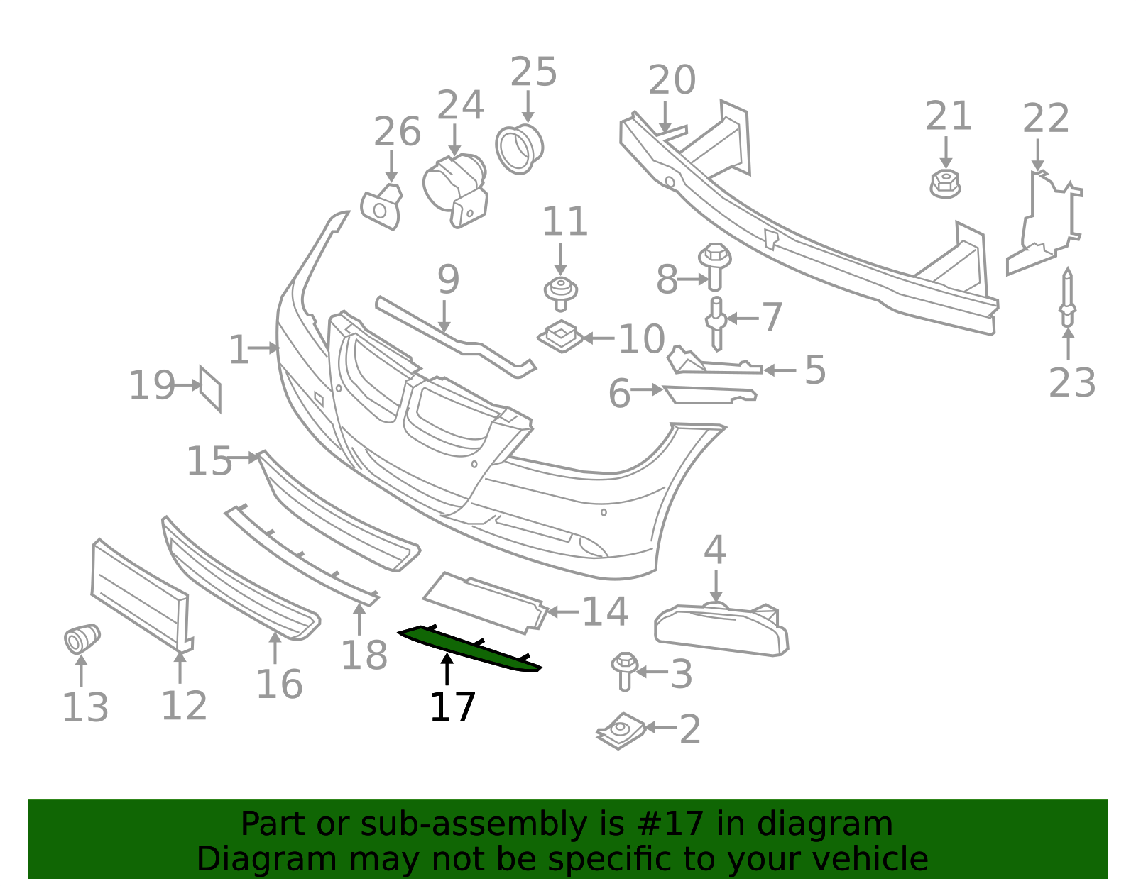 51117134092 - 2006-2008 BMW Finisher Rod Molding, right (51-11-7-134 ...