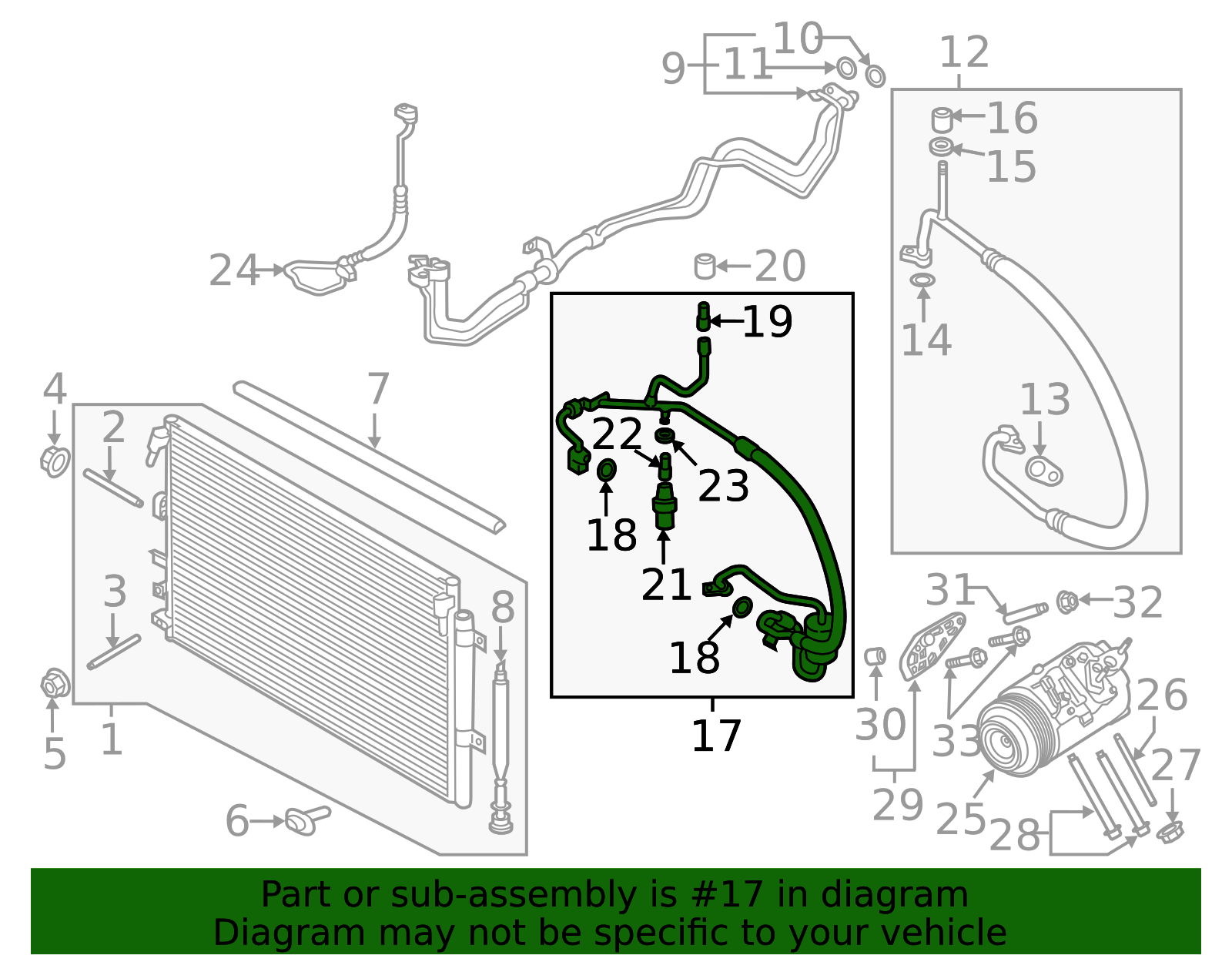 A/C Refrigerant Discharge Hose J2GZ-19972-A | Awesome Parts Ford