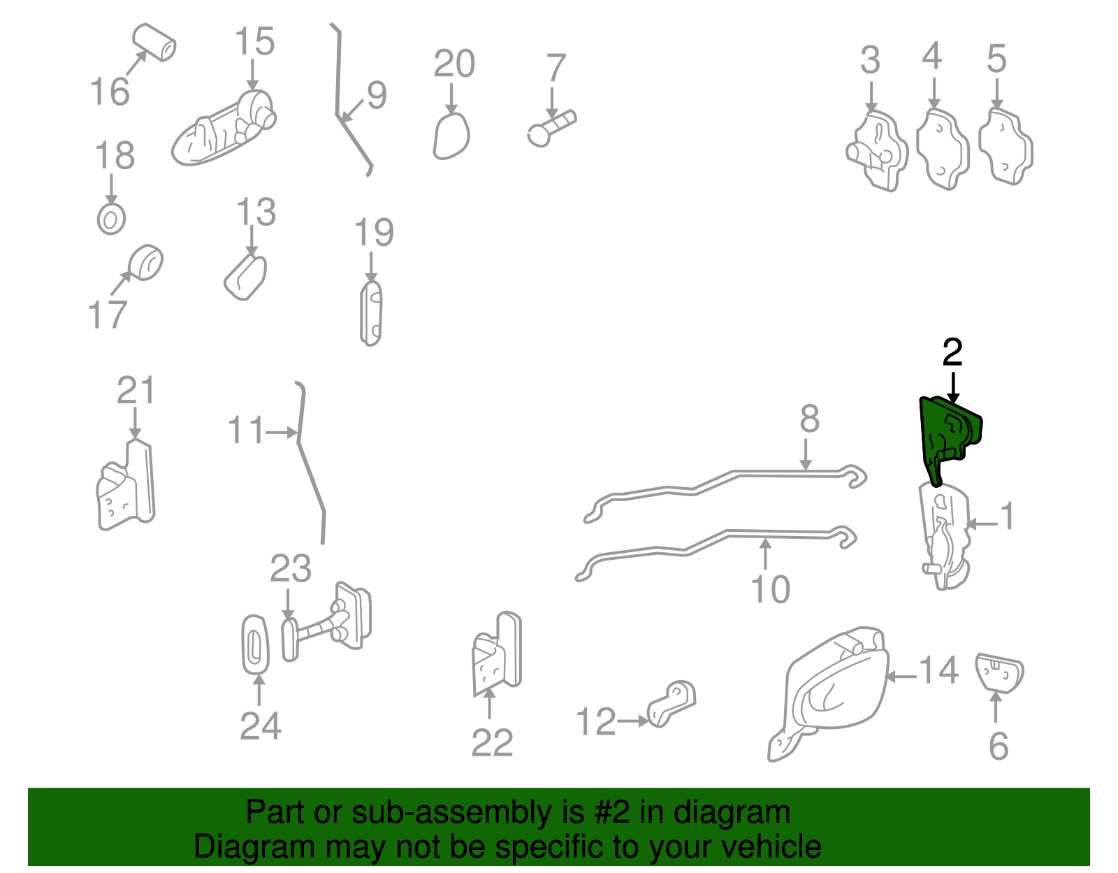 25664288 - Driver Side Door Lock Actuator with Dome Lamp and Door Ajar ...