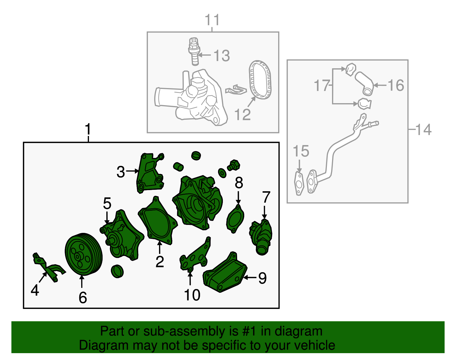 2016-2025 GM Water Pump Assembly 25205820 | Capital Chevy Parts