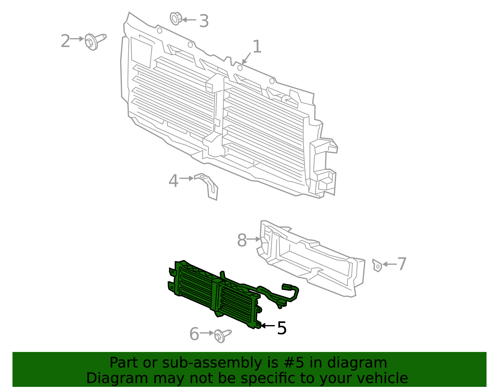 87830734 - 2020-2024 GM - Radiator Shutter Assembly | Partners Chevy