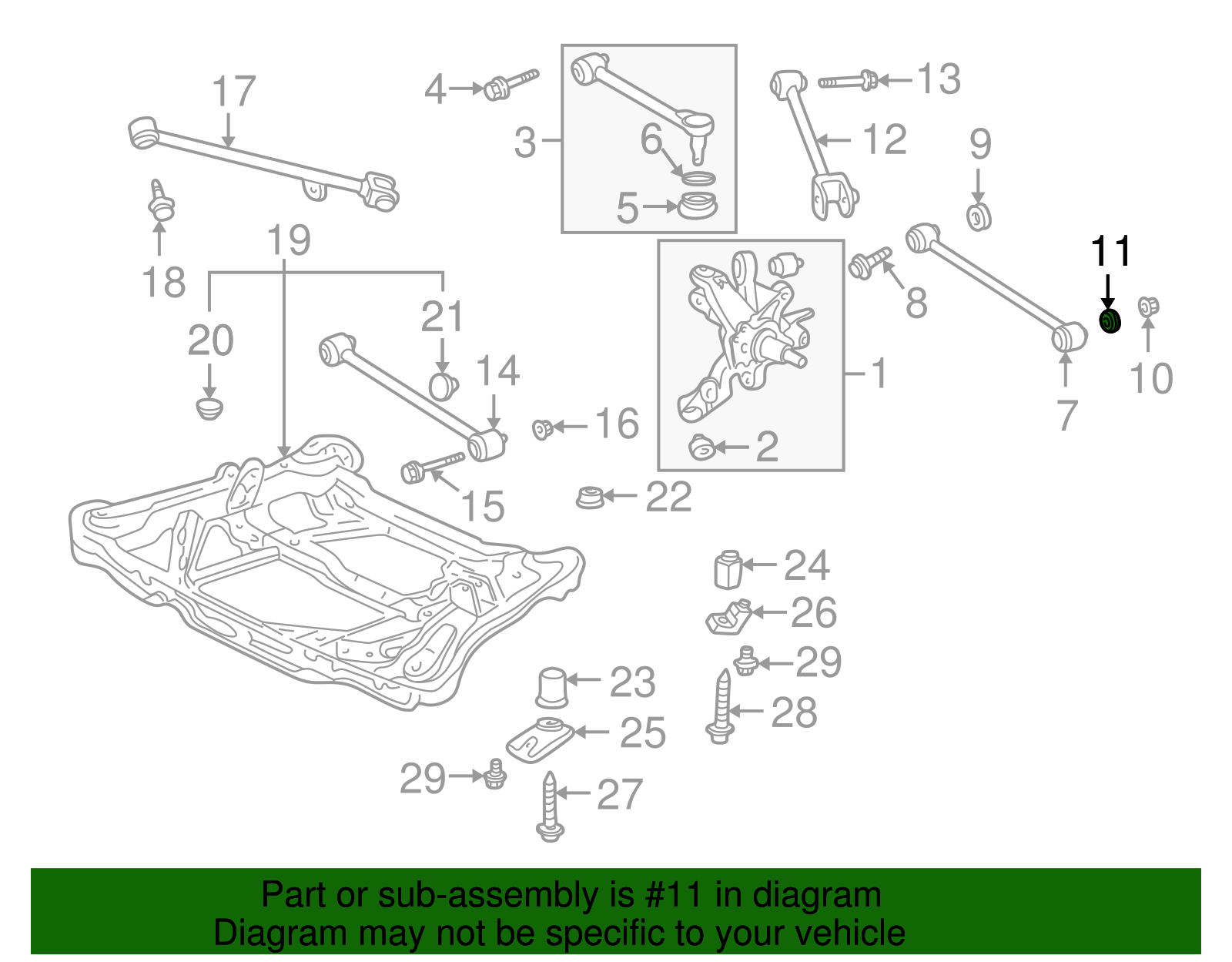 52364-634-020 - Control Arm Washer 1998-2004 Honda Accord | Honda Parts ...