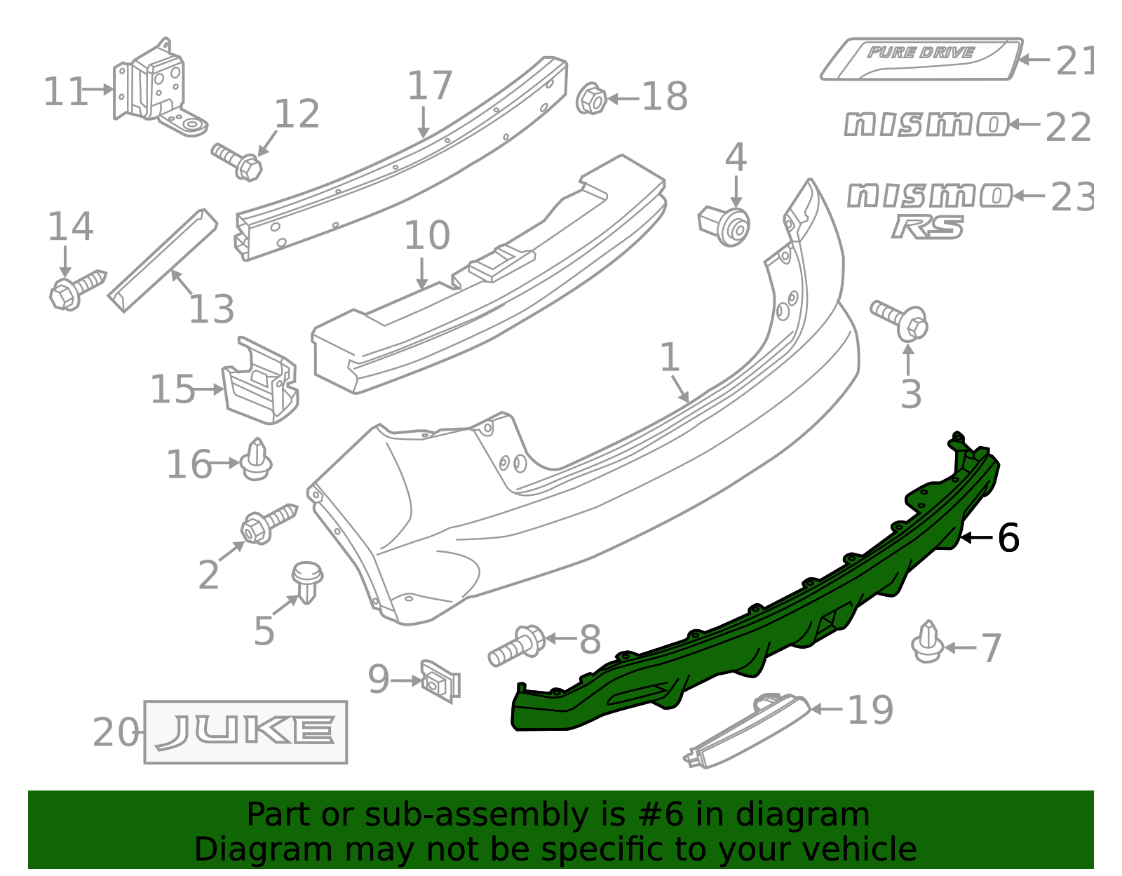 850B2-3YW0A - Valance Panel 2013-2017 Nissan Juke | Official Nissan ...