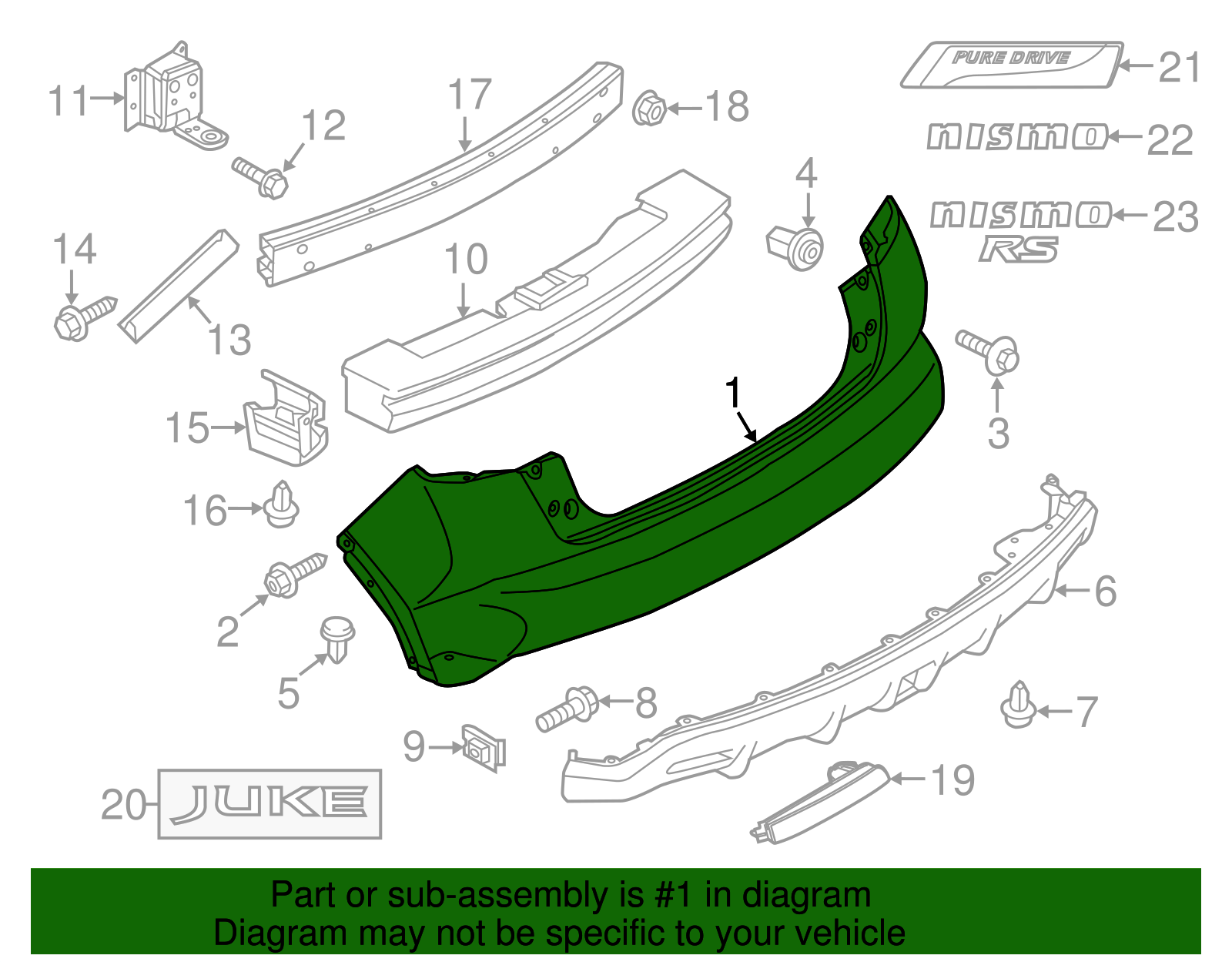 2013-2017 Nissan Juke Bumper Cover H5022-3YVDH | QuirkParts