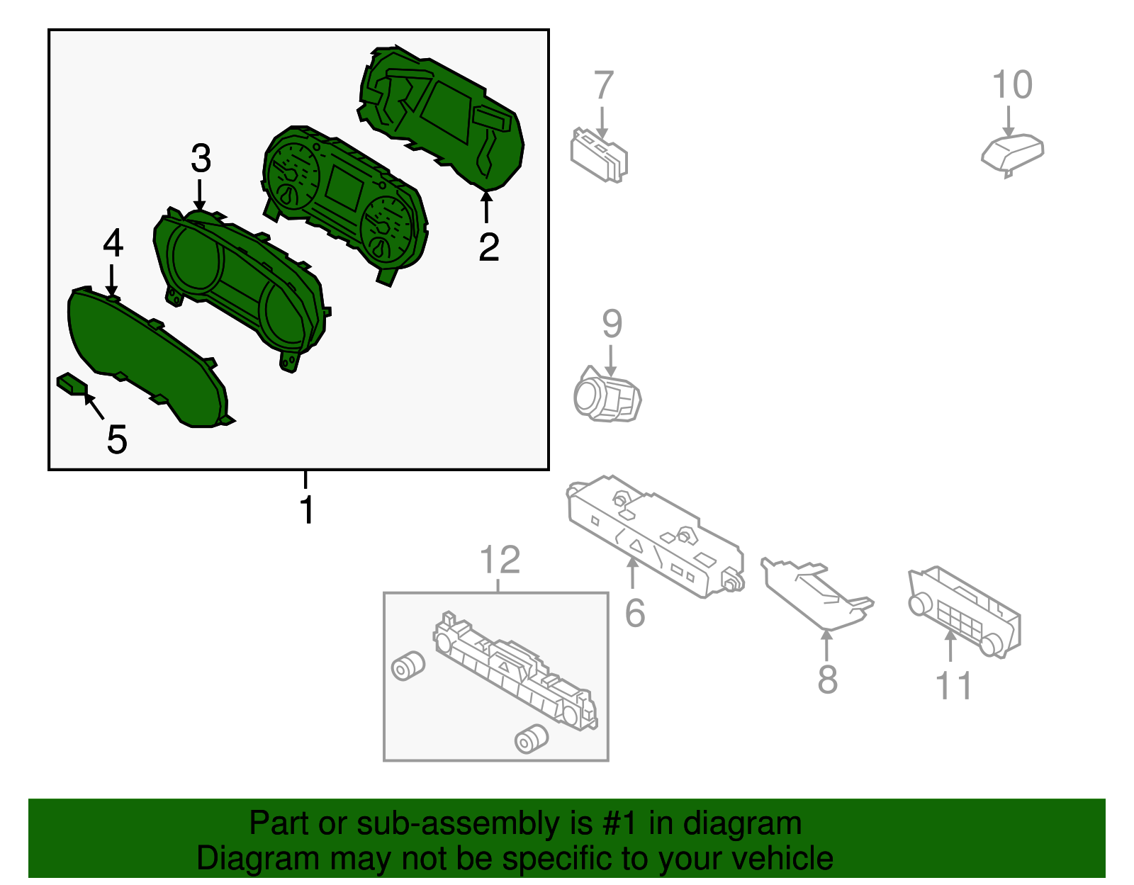 2020-2022 Kia Sportage Instrument Cluster 94051-D9100 | QuirkParts
