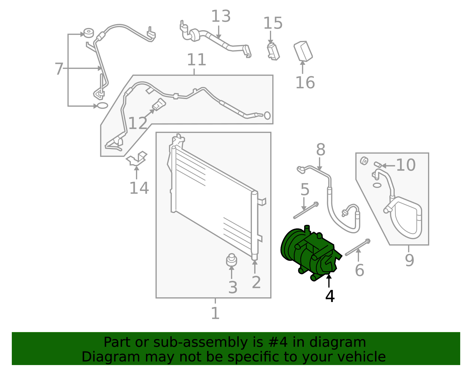 97701-2H140 - Compressor Assembly - 2007-2012 Hyundai Elantra | World ...