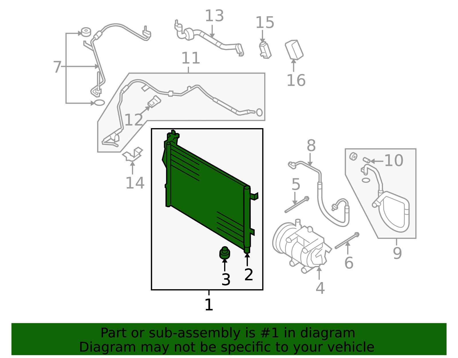 2007-2012 Hyundai Elantra Condenser Assembly 97606-2H010-AS | World OEM ...