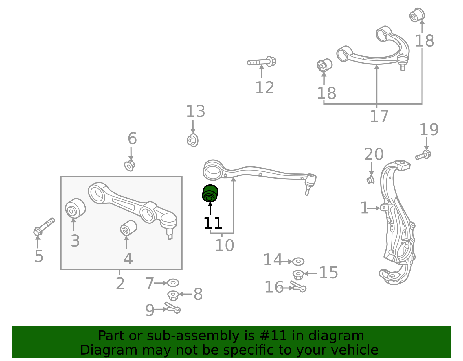 Hyundai - 54584-T6000 - Rear Lower Control Arm Bushing - 2021-2025 ...