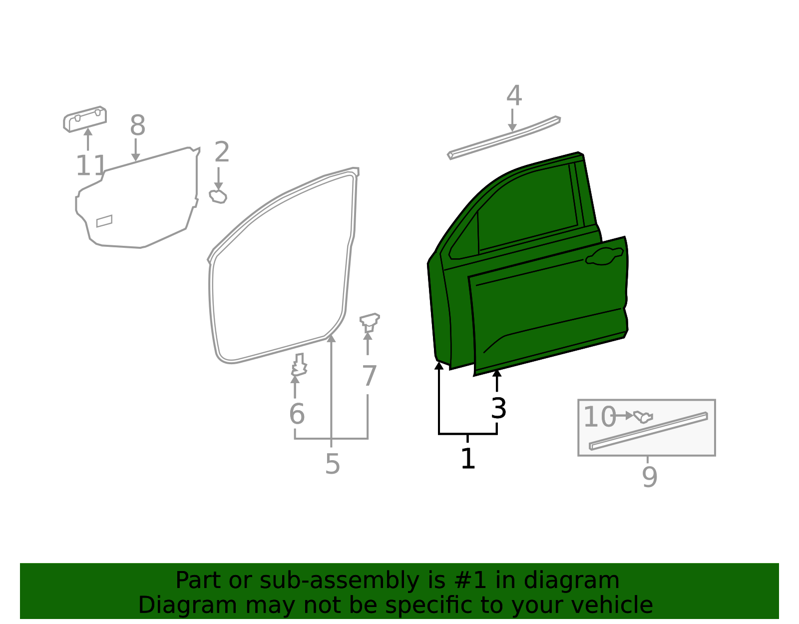 Door Shell 67002-0C092 | OEM Parts Quick