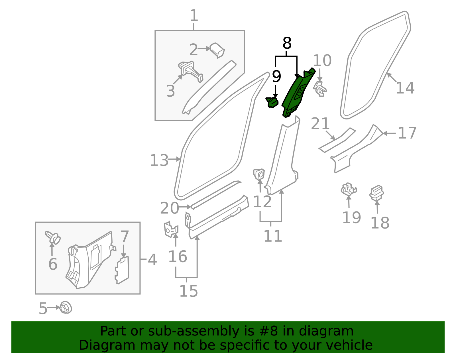 Door Pillar Trim Set - Frame Your Cabin with OEM Style | AutoNation Parts