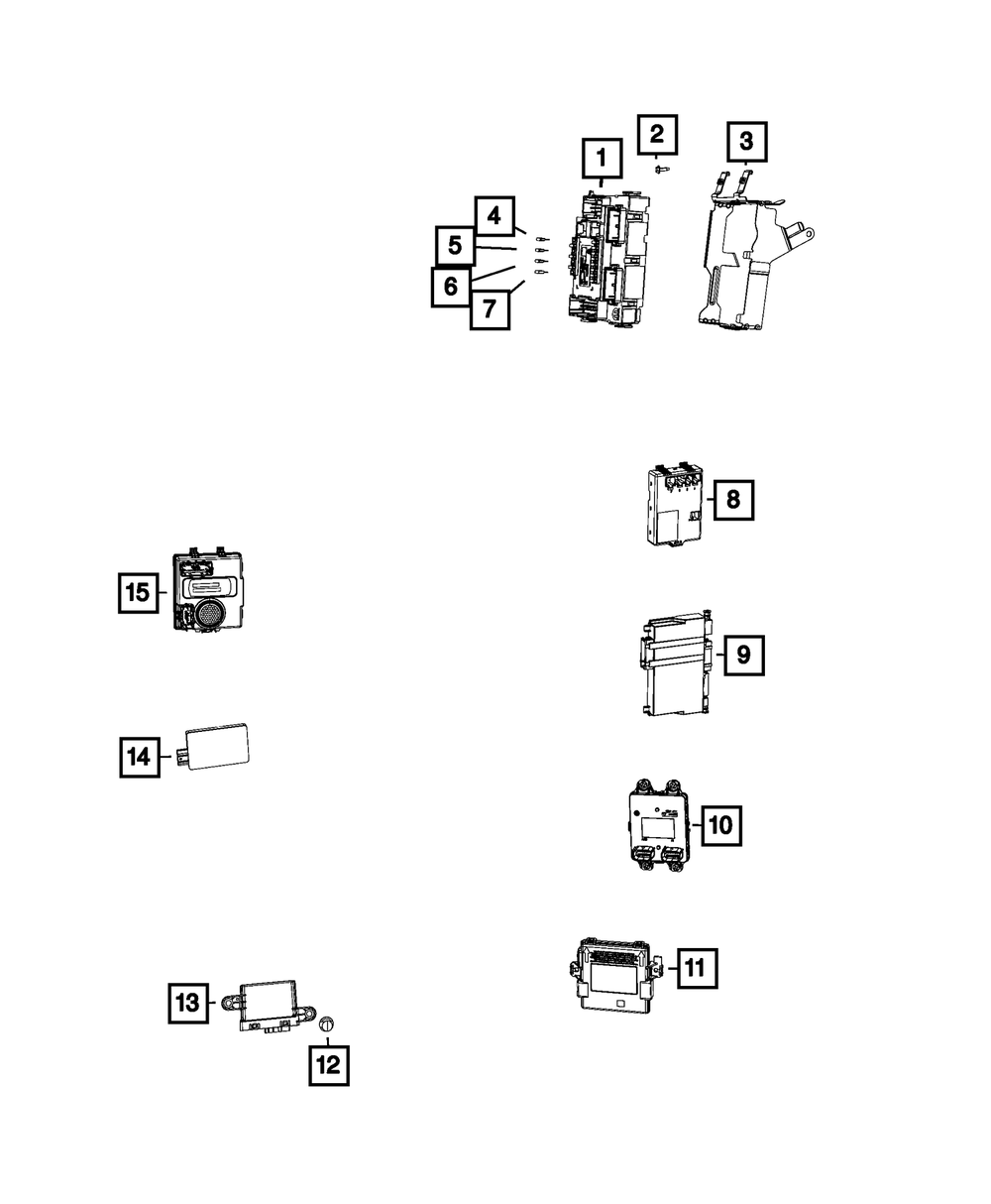 2019 Jeep Compass Heated Seat Module 68453110AA | Mopar OEM Parts Outlet
