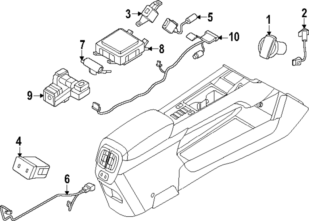 Hyundai - 96125-K3100-4X - USB Port - 2023-2025 Hyundai | OEM Hyundai ...