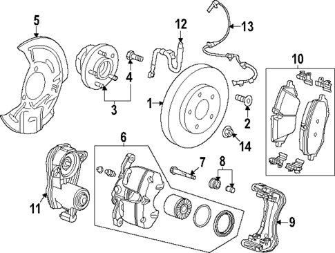 Front Brakes for 2025 Buick Envista | GM Parts Center
